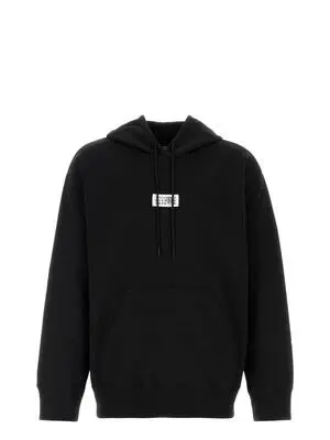 MAISON MARGIELA Logo Detail Hoodie - Black
