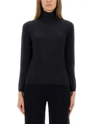 Max Mara MAX MARA Wool Turtleneck Sweater Blue