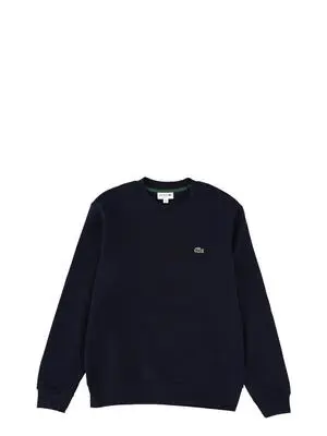 Lacoste Classic Crewneck Sweatshirt With Logo - Blue