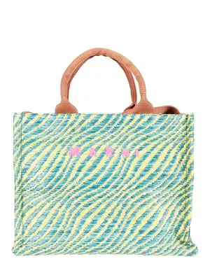 Marni Small Logo Detail Tote Bag - Verde