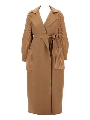Max Mara Double Breasted Wool Jacket - Camel