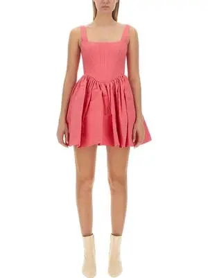 Staud Landscape Dress - Fuchsia