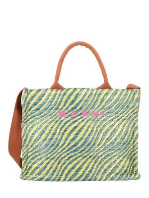 Marni Small Basket Tote Bag - Green