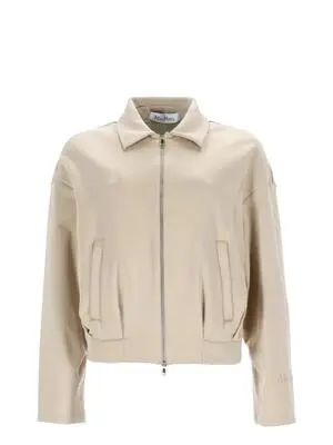 Max Mara Cotton Silk Blend Sweatshirt - Beige