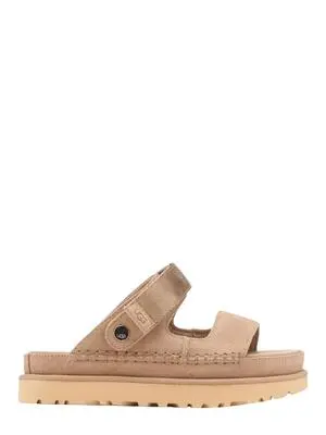 UGG Chic Leather Slingback Sandals - Beige