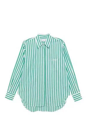 HUNZA Embroidered Detail Mini Shirt With Chest Pocket - Green