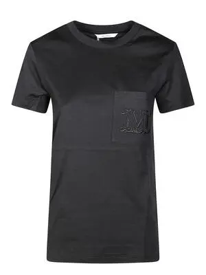 Max Mara Short Sleeve Pocket T-shirt - Nero