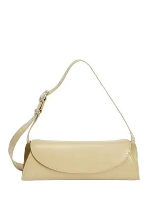 JIL SANDER Mini Cannolo Handbag With Gold Hardware - Beige