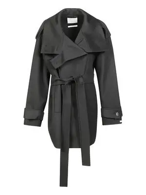 Sportmax SPORTMAX Double-Breasted Belted Coat Nero