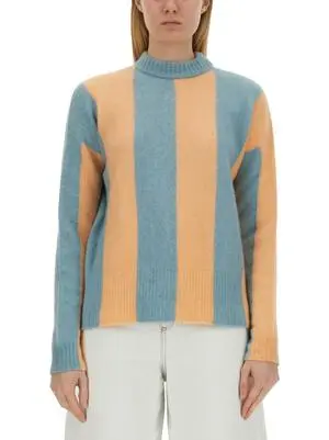 ALYSI Striped Alpaca Blend Sweater - Multicolour