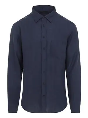 Sease Mini Hemp Button Down Shirt - Blue