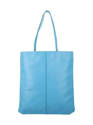 JIL SANDER Sleek Minimalist Tote Handbag - Blue