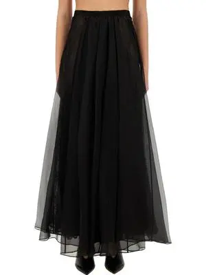 NINA RICCI NINA RICCI Voluminous Silk Maxi Skirt