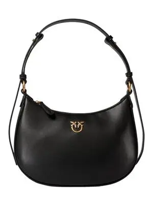 Pinko Mini Leather Shoulder Bag - Black