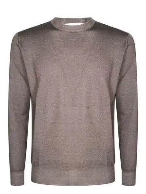 Altea Merino Wool Crewneck Sweater - Marrone