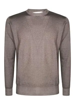Altea Merino Wool Crewneck Sweater - Marrone