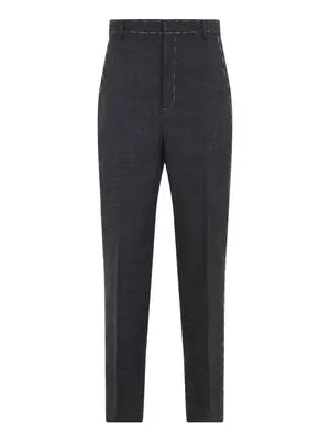Moschino Fw25 Wool Pants - Grey