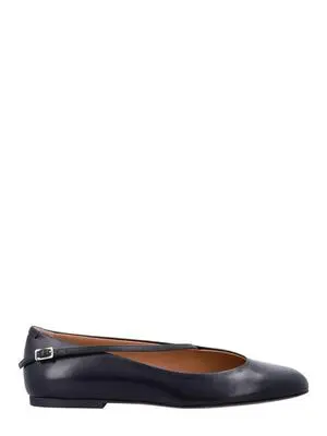 JIL SANDER Ballerina Flats With Adjustable Strap - Black