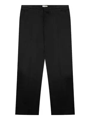 TOTEME Cropped Straight Pants - Black