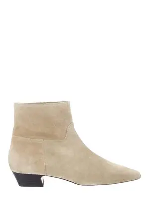 STUART WEITZMAN STUART WEITZMAN Mini Stiletto Ankle Boots Beige