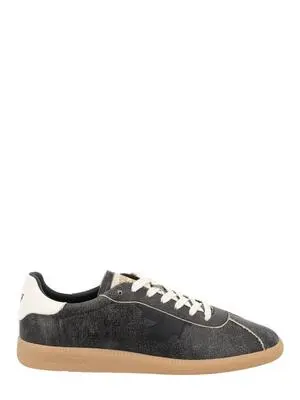 Dsquared2 Rebels" Calf Leather Lace-up Sneakers - Black