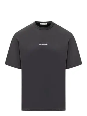JIL SANDER JIL SANDER Classic Logo T-Shirt Nero