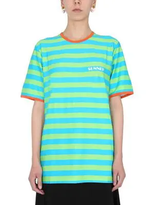 SUNNEI X ELEONORA BONUCCI SUNNEI X ELEONORA BONUCCI Striped Crewneck T-Shirt