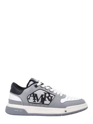 Amiri Two-tone Rubber Sole Leather Sneakers - Grigio