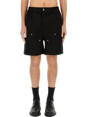 3.PARADIS Twill Shorts - Black