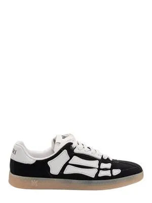 Amiri Artistic Bone Detail Leather Sneakers - Black