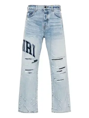 Amiri Varsitand Logo Straight Leg Jeans - Prfctindig