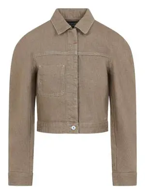 Jacquemus Ovalo Cargo Jacket - Brown