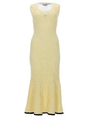 SELF-PORTRAIT Floral Embellished Strapless Mini Dress - Yellow
