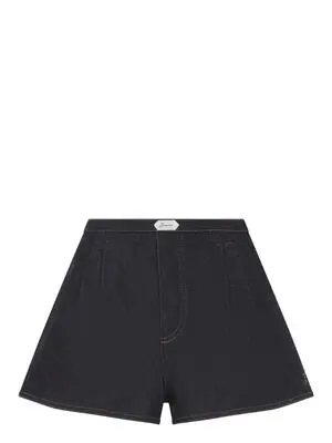 Jacquemus Logo Detailed Denim Shorts - Blue