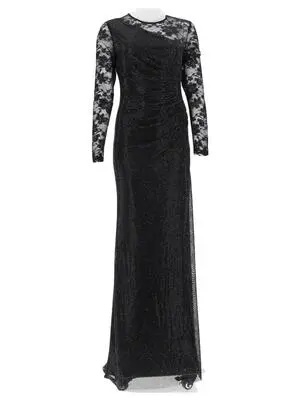 SELF-PORTRAIT Embroidered Mini Dress - Black