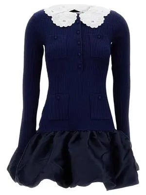 SELF-PORTRAIT Mini Dress - Navy