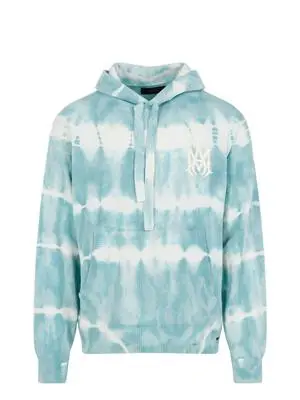 Amiri Tie-dye Cashmere Hoodie - Blue