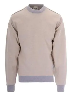 ARTE ANTWERP Cotton Knit Crewneck Pullover - Grey