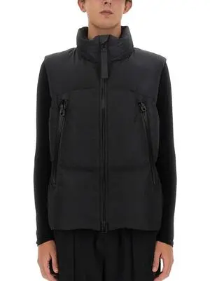 JG1 Zip-fastening Padded Gilet - Black