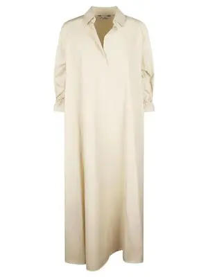 MAX MARA MAX MARA Cotton Shirt Dress With Classic Collar And Adjustable Cuffs
