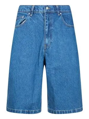 ARTE Round Pocket Denim Shorts - Blu