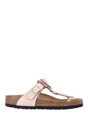 BIRKENSTOCK Floral Appliqué Thong Sandals - Pink