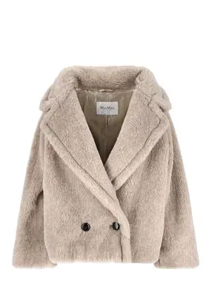 Max Mara Oversized Fit Jacket With Long Sleeves - Beige