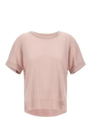 Herno Short-sleeve Crewneck Top - Cipria