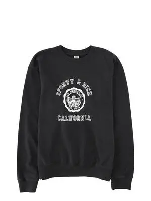 SPORTY & RICH Classic Logo Sweatshirt - Black