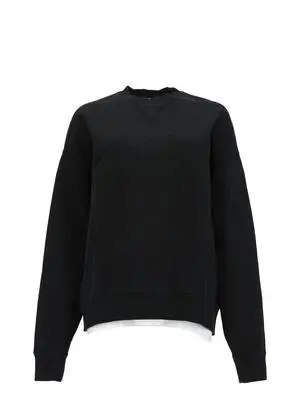 AMISH SUPPLIES Crewneck Sweatshirt With Debossed Detailing - Black