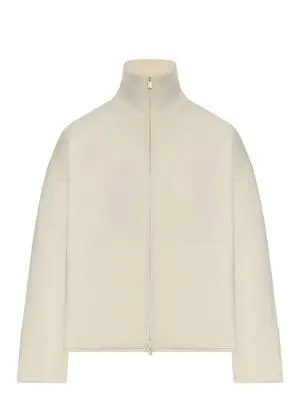 Max Mara MAX MARA Full-Zip Cardigan With Embroidered Logo And Front Pockets Beige