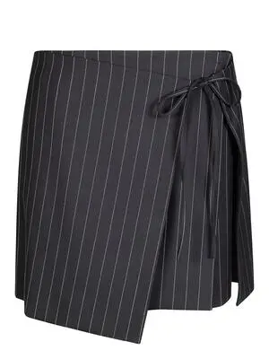 Sportmax Striped Wrap Mini Skirt - Multicolor