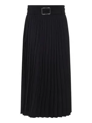 SPORTMAX SPORTMAX Pleated Midi Skirt With Belt Detail