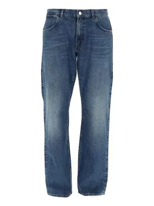 AMISH SUPPLIES Mid Wash Straight Leg Jeans - Denim